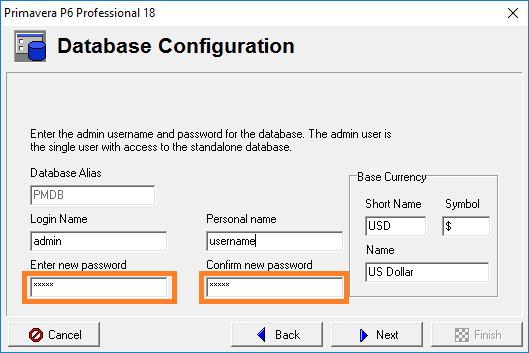 Primavera P6 - Database Configuration (CUApps)